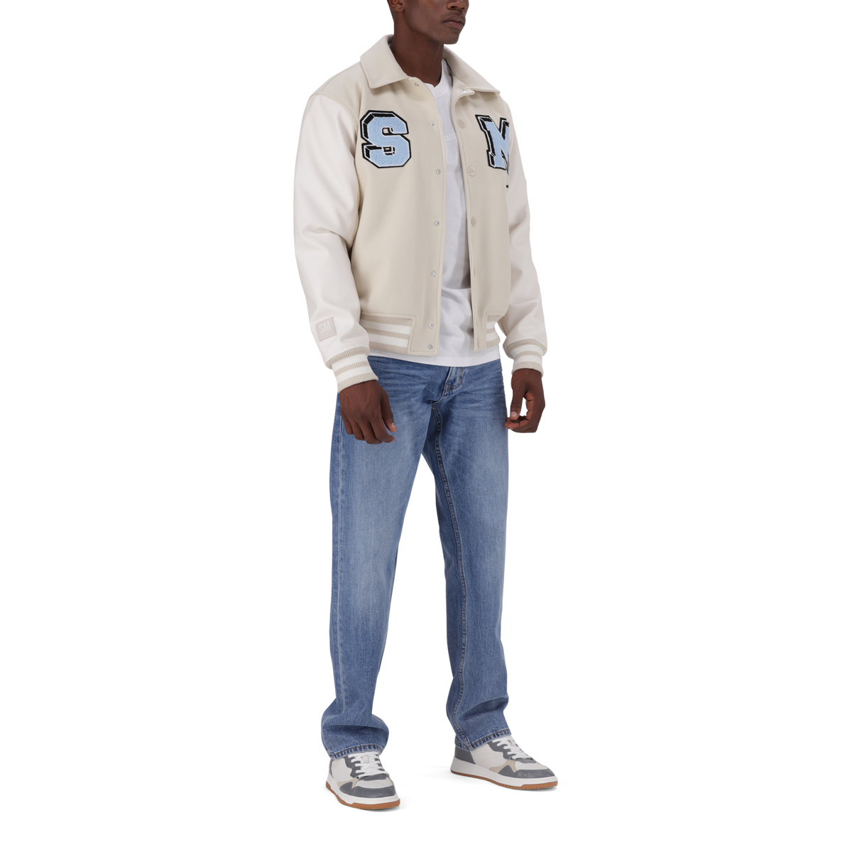 JETT CREAM BASEBALL JACKET – Steve Madden South Africa