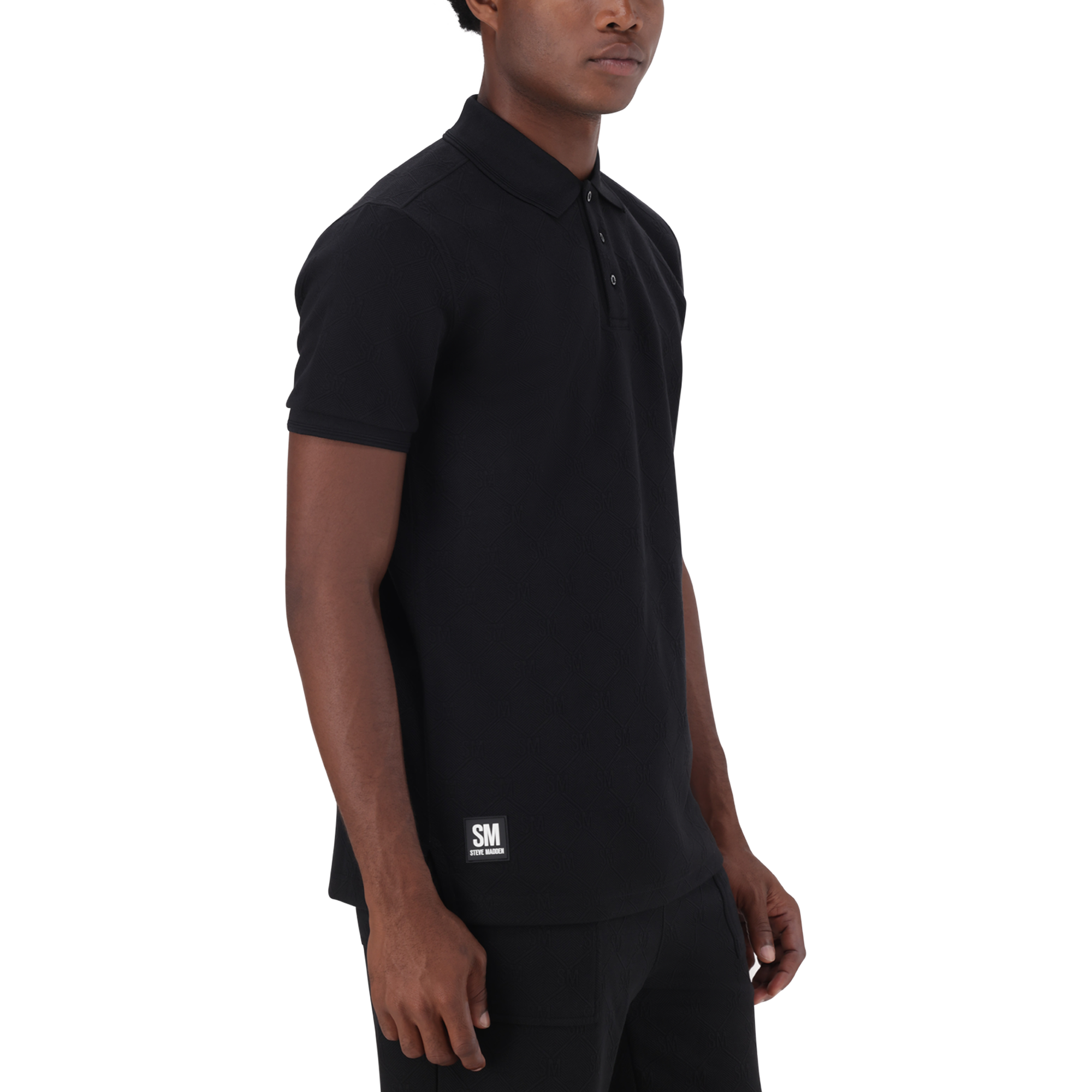 PAUL BLACK JACQUARD EMBOSSED GOLFER – Steve Madden South Africa